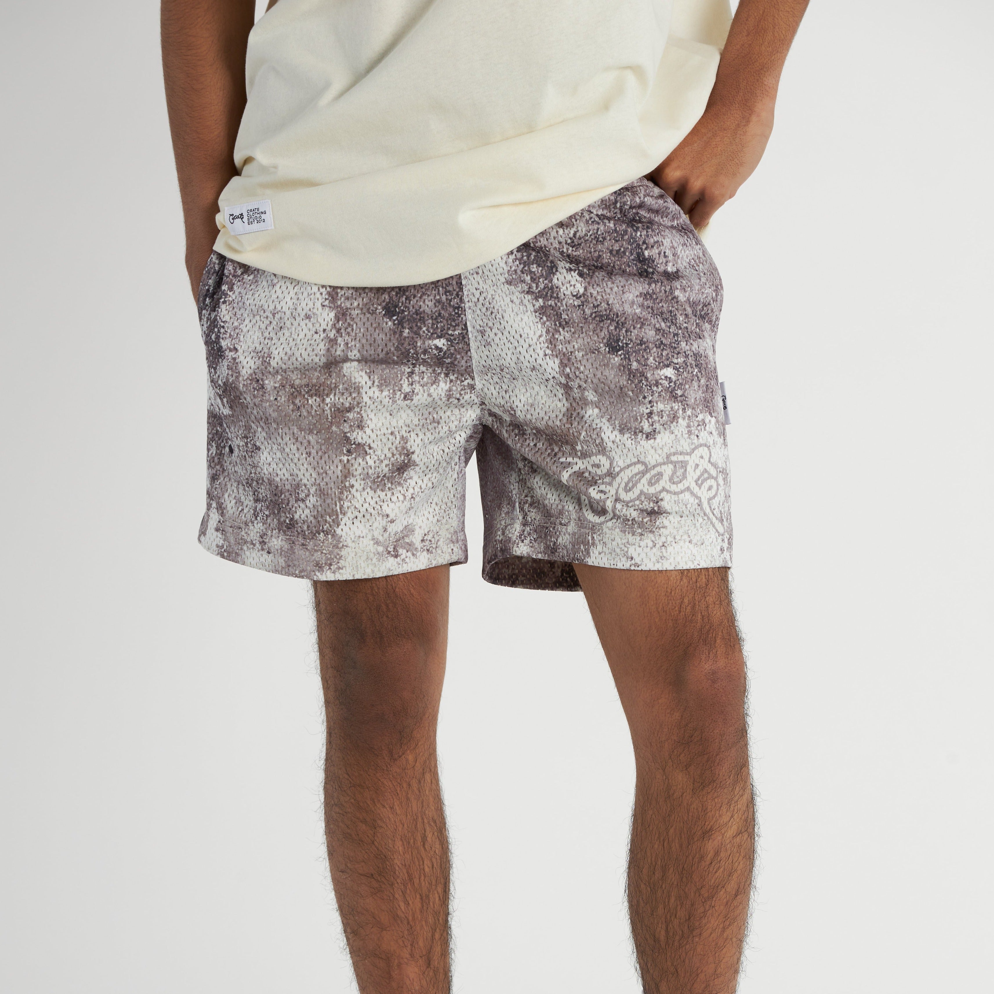 Men's Pattern Script Mesh Shorts – Crate Clothing