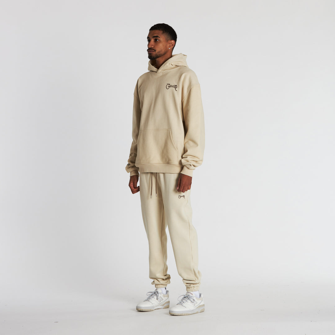 BASIC SCRIPT SUPER FLEECE TRACK PANTS – Crate Clothing