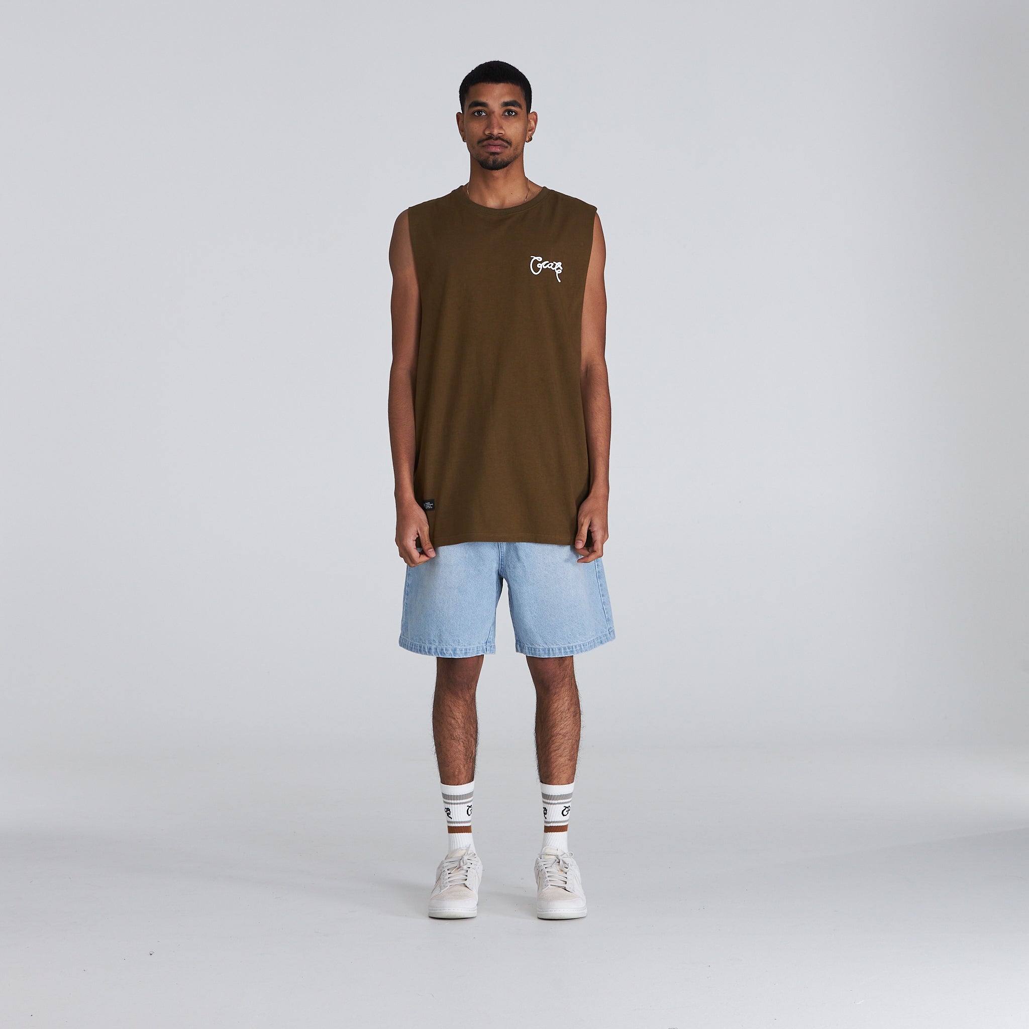 MENS SCRIPTED MUSCLE SINGLET – Crate Clothing