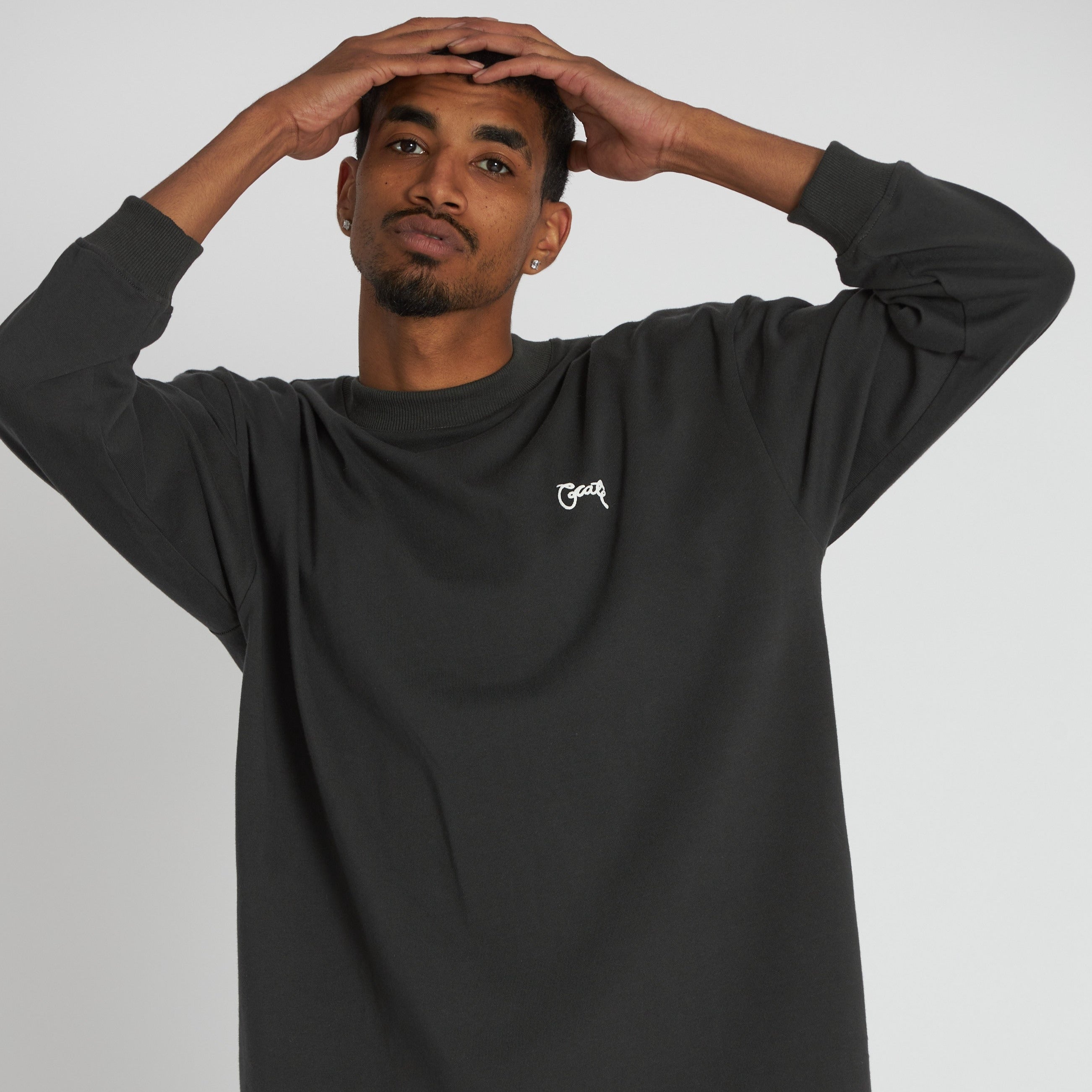 BASIC SCRIPT BOX FIT LONGSLEEVE – Crate Clothing